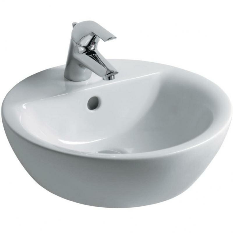 Раковина накладная Ideal Standard Connect Sphere 43 E804001 Euro White, санфарфор