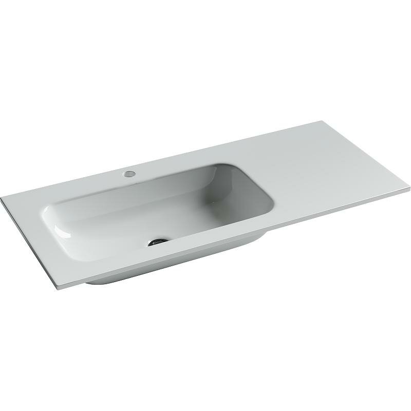 Раковина Ceramicanova Grace 100 L CN7014 Белая, санфарфор, полувстраиваемая