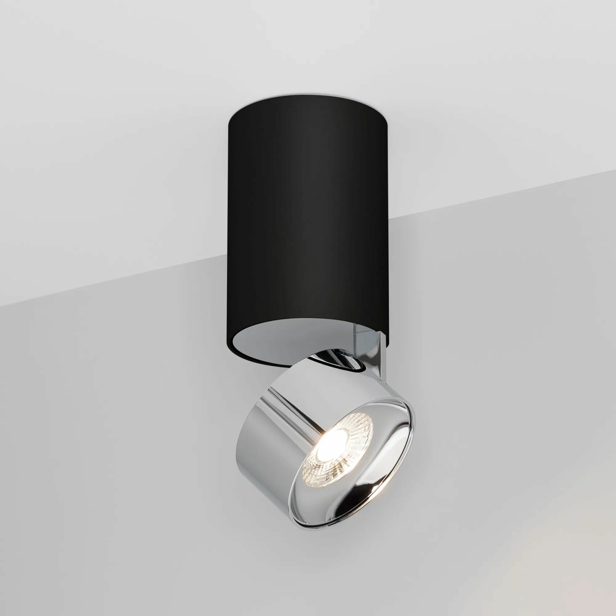 Накладной светильник Arlight SP-PLURIO-SURFACE-LONG-R77-9W Day4000 (BK-CHR, 36 deg, 230V) 040380