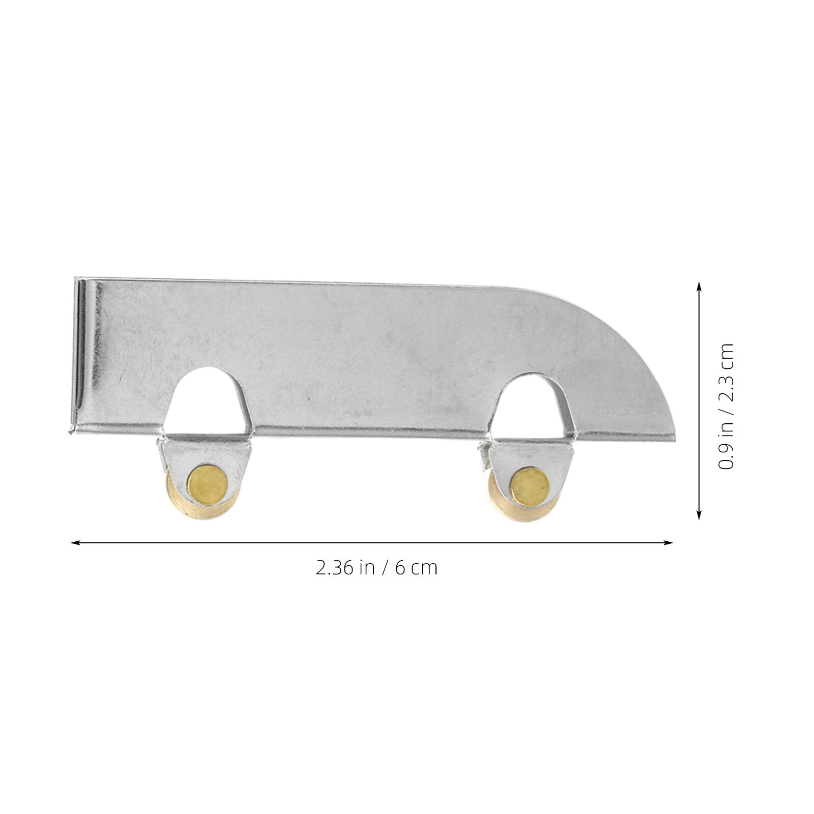 6 Штук Скользящий Ролик Двери Тумбочки Серебристый 6.00X2.30X0.70Cm