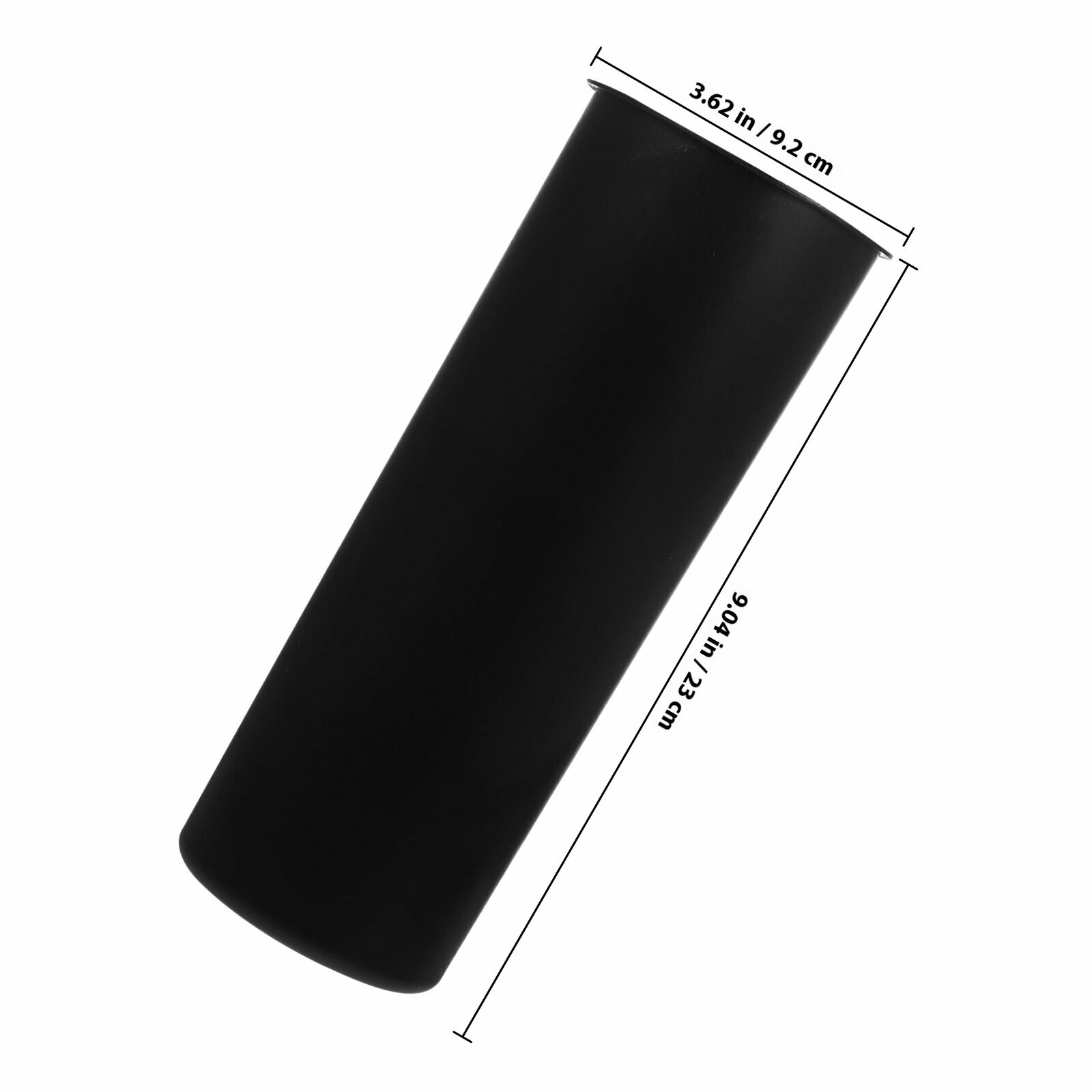 Черная Подставка Для Щетки Туалета Из Прочного Пластика 23.00X9.20X9.20Cm