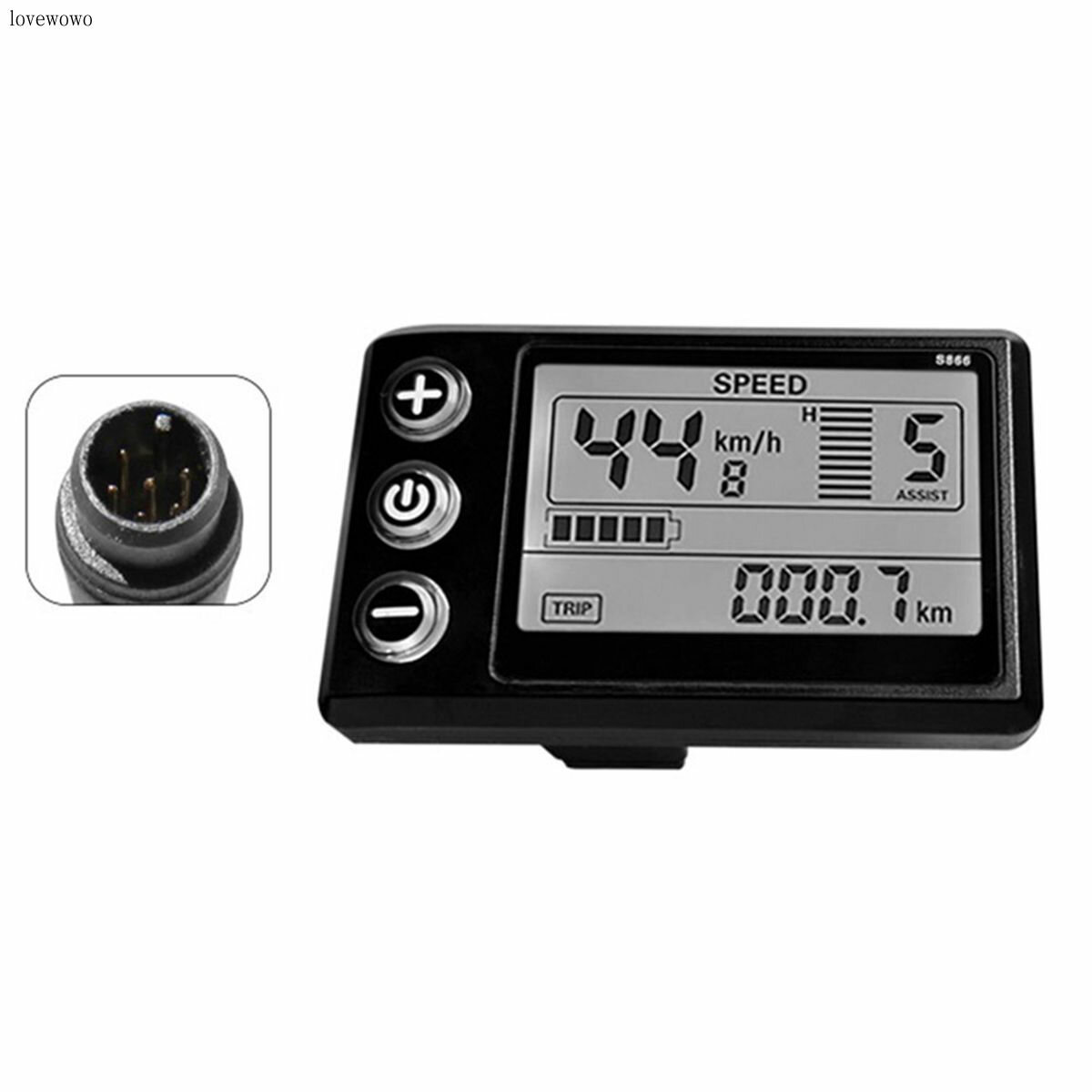 LCD-S866 ЖК-дисплей для электровелосипеда, скутера, 6PIN
