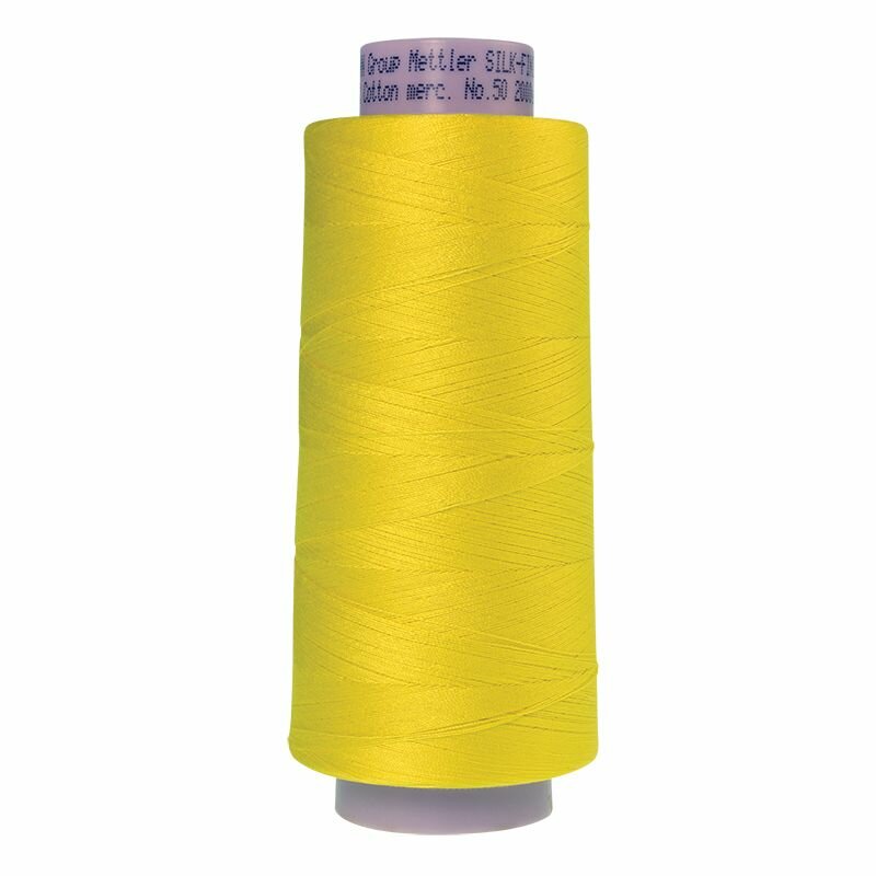 Нить для машинного квилтинга METTLER "Silk Finish", Cotton 50, 1829 м, цвет 3507, Lemon Zest