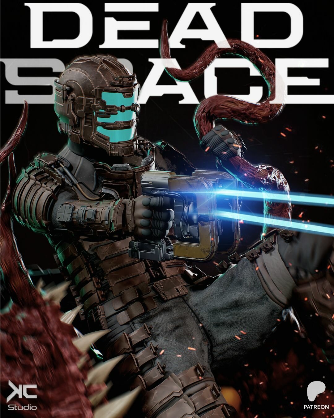 Сборная модель Айзек Кларк (Dead Space), 320мм, 1/6 для покраски