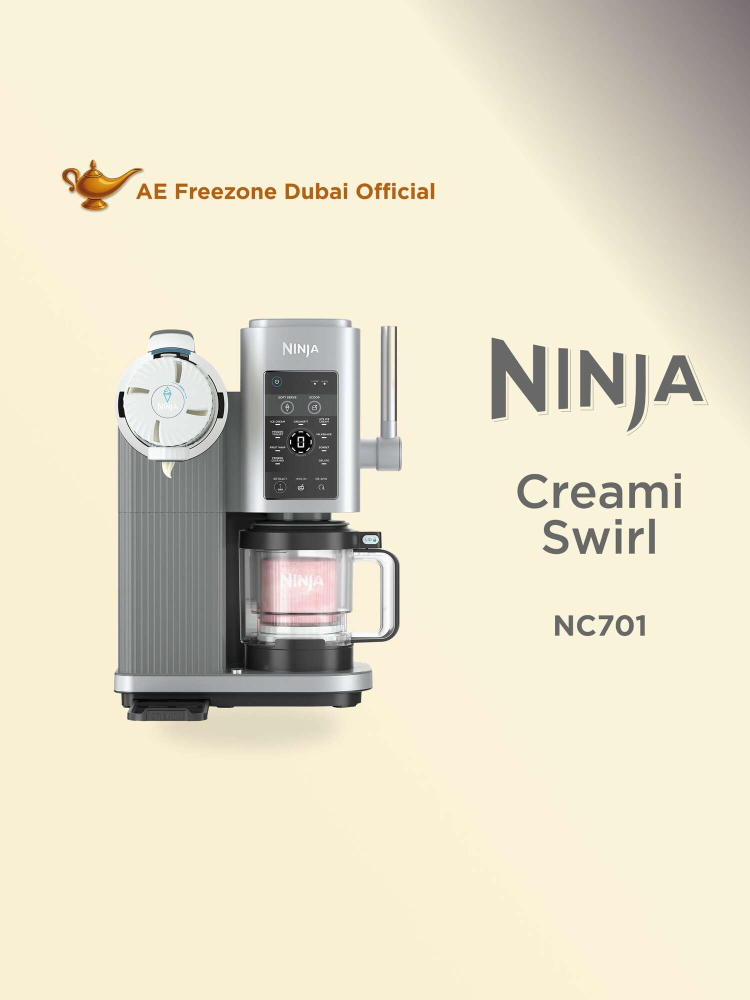 Мороженица Ninja Creami Swirl NC701 Silver