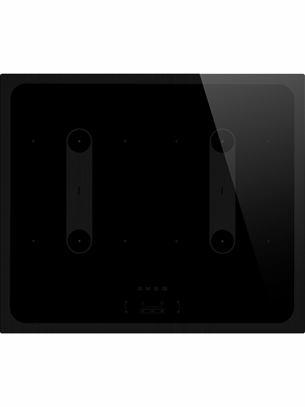 Встраиваемая индукционная панель Smeg SI2B22641D, независимая, 4 зоны нагрева, функция Bridge, 9 уровней