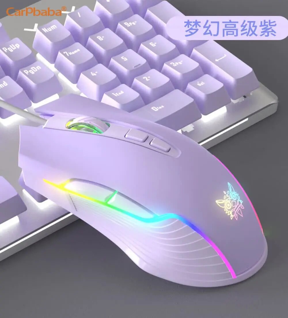 Игровая мышь Onikuma DCW905 фиолетовая проводная