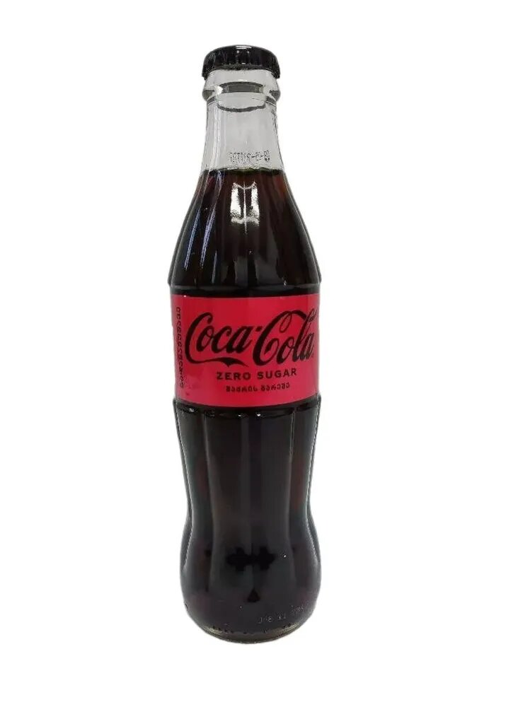Газированный напиток Coca-Cola без сахара в стекле, 0,33 л