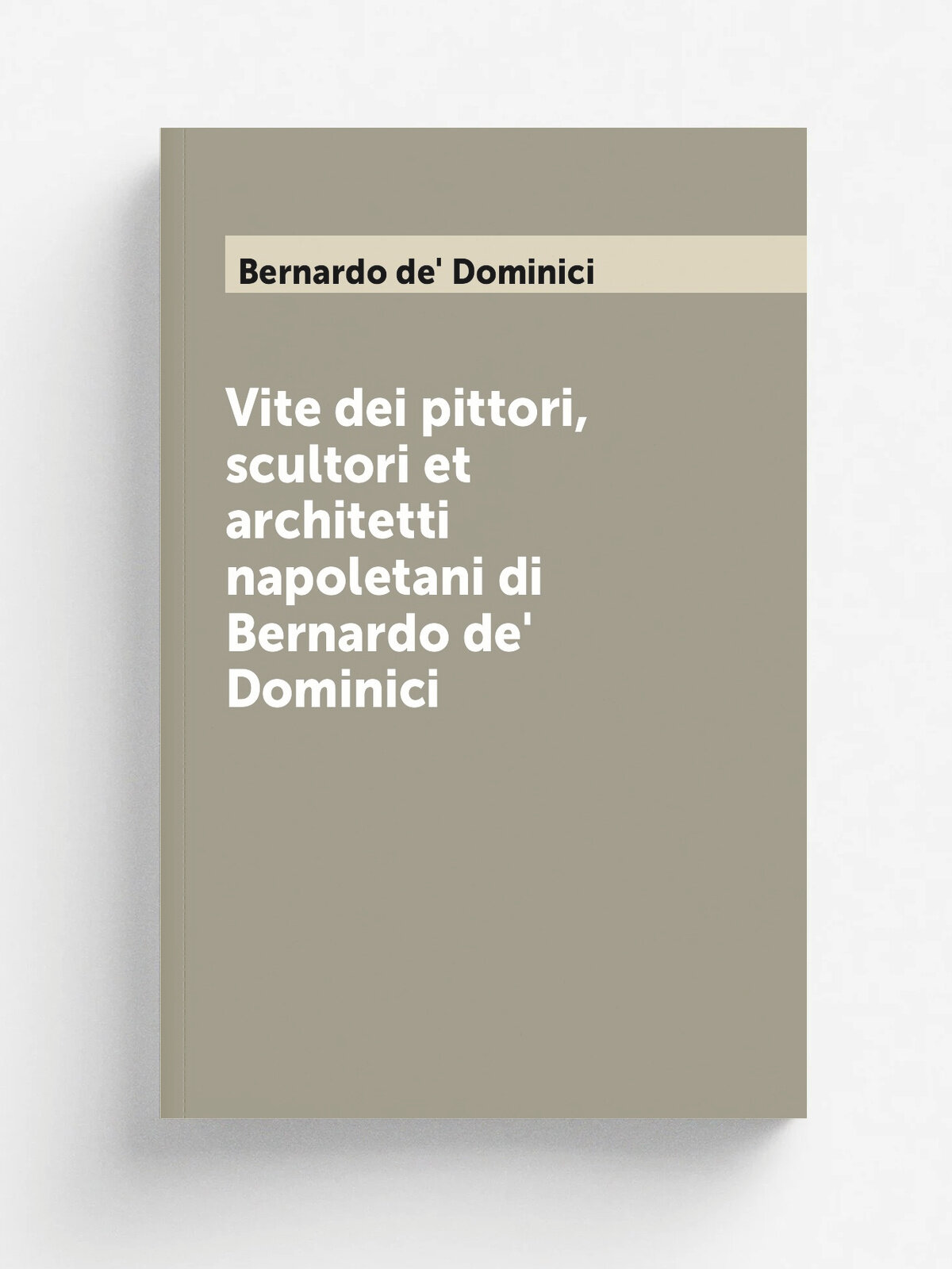 Vite dei pittori, scultori et architetti napoletani di Bernardo de' Dominici