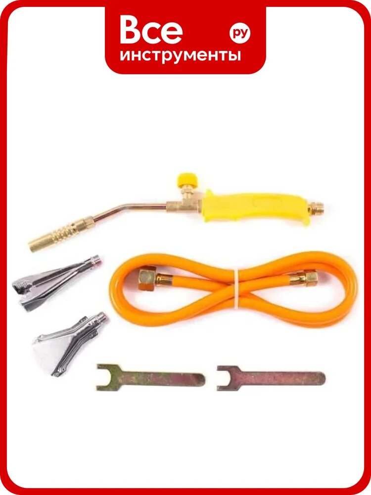 Газовоздушная горелка Weld BLOWTORCH SET набор W-3002, металл, три стакана из металла, турбостаканный тип