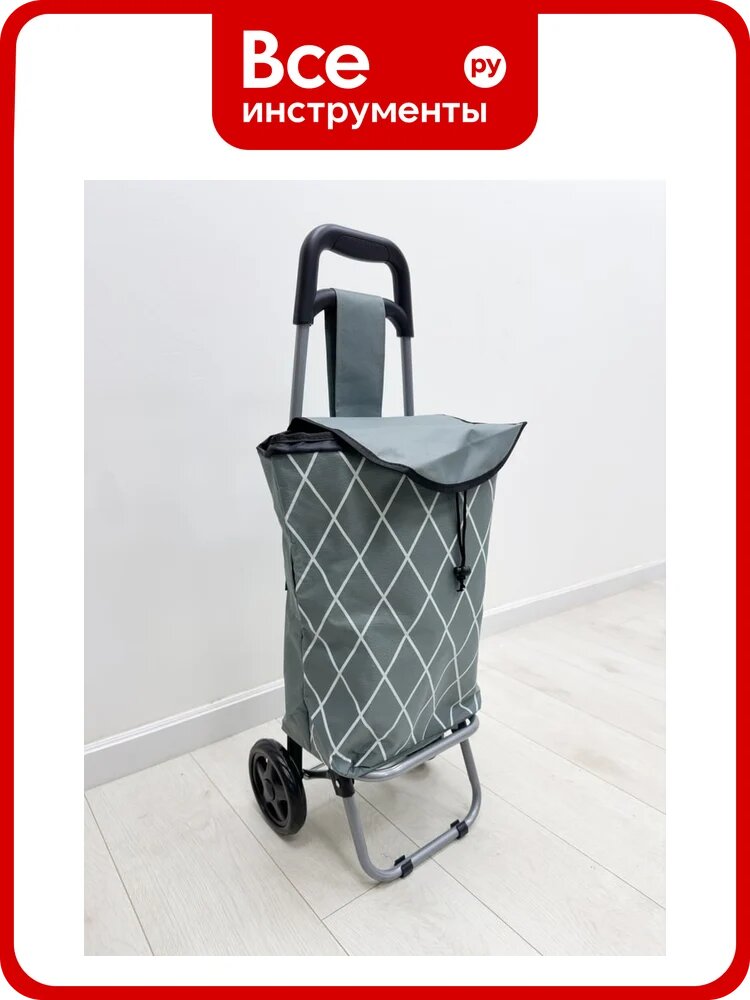 Сумка-тележка Joy Home PROMO 14434, грузоподъемность 15кг, серая