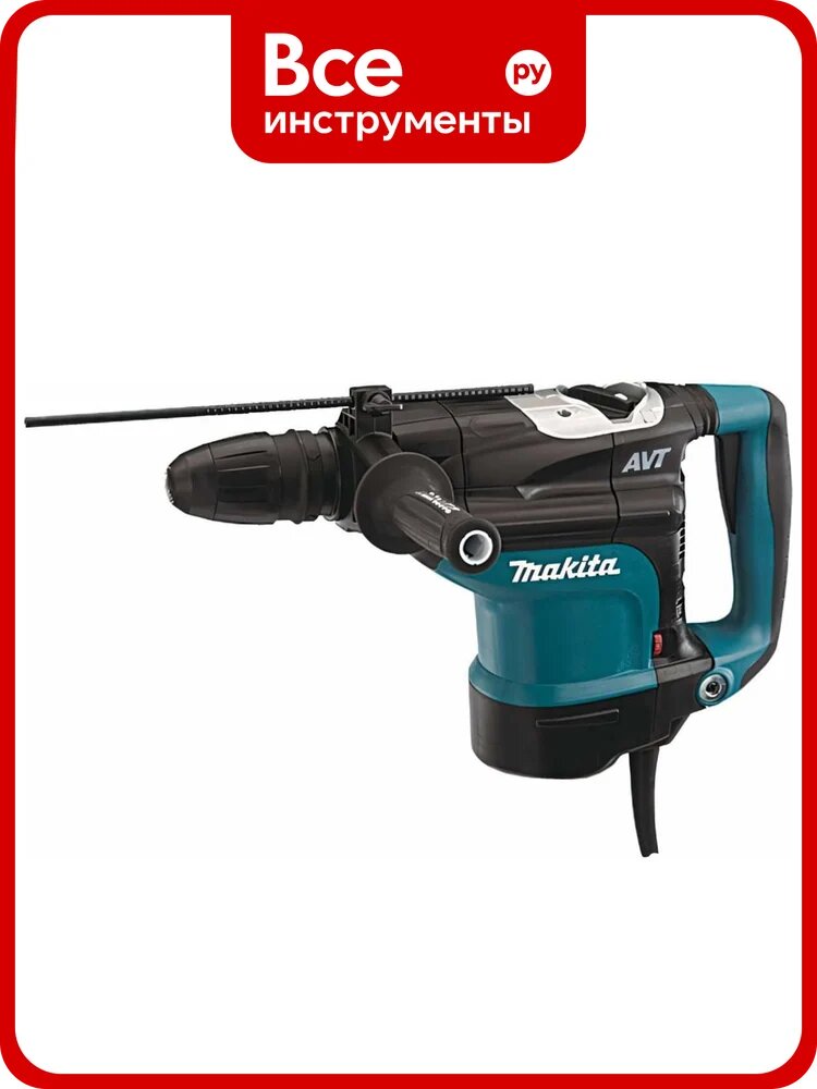 Перфоратор Makita HR 4511 C с ударом и функцией Vario-lock, мощность 1350 Вт, частота ударов до 2750 уд/мин, профессиона