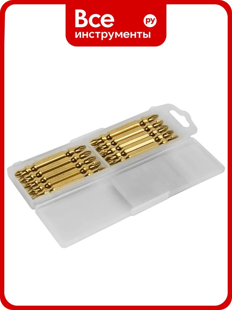 Двусторонняя бита PH2-PZ2 Эксперт (10 шт; 65 мм) ПРАКТИКА 036-995