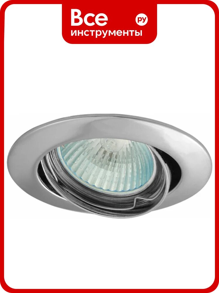 Точечный светильник KANLUX VIDI CTC-5515-C 2781, хромированный алюминиевый корпус, встраиваемый тип крепления