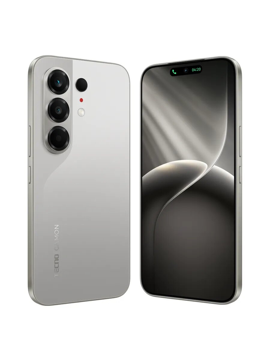 Смартфон Tecno Camon 50 Ultra 5G 12/256 ГБ Титан Ростест (EAC) (CN7c 256+12 Nebula Titanium)