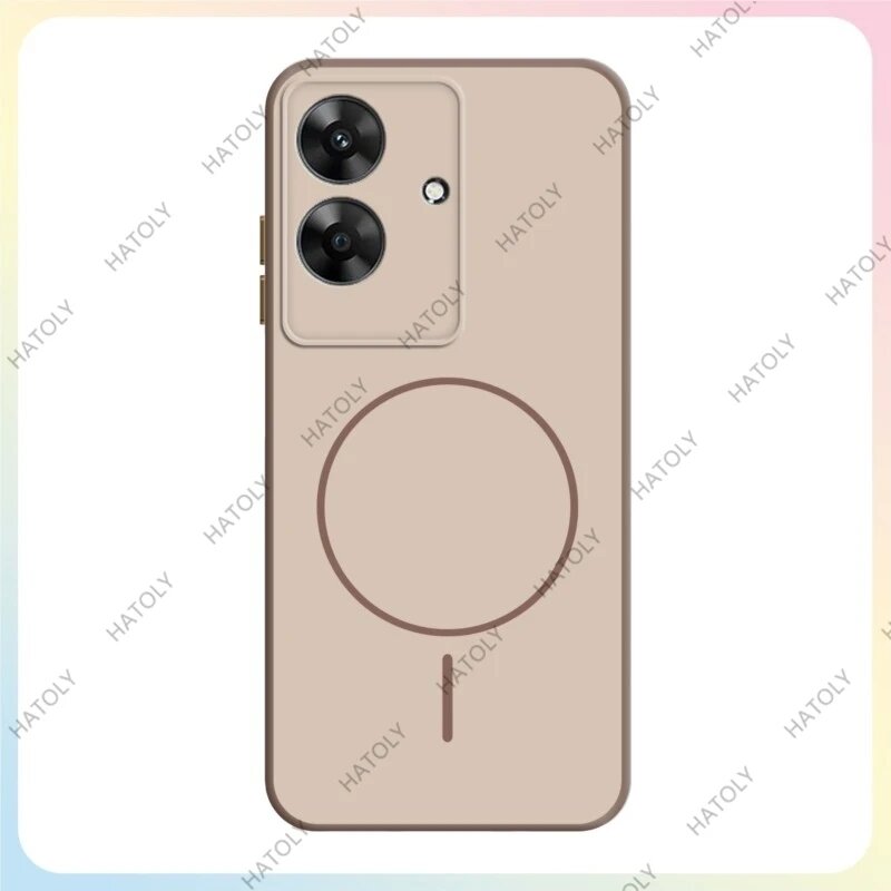 Чехол для Realme Note 60, чехол из TPU для Realme Note 60, For Realme Note 60, Коричневый, Coffee