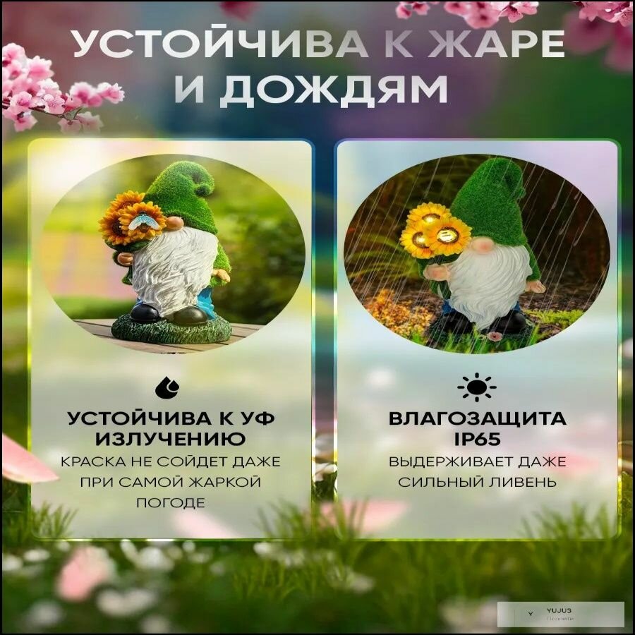 Фигурка садовая, Фигуры садовые, Полистоун, Декоративные элементы для сада — фото 1
