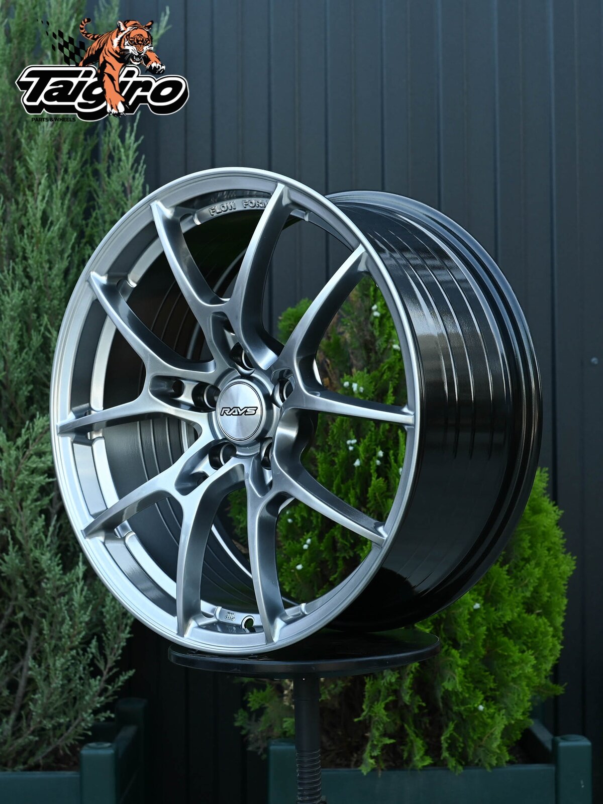 Taigiro Топ дизайн Колесный диск Литой 18x8 PCD5x114.3 ET38 D73.1 темное серебро