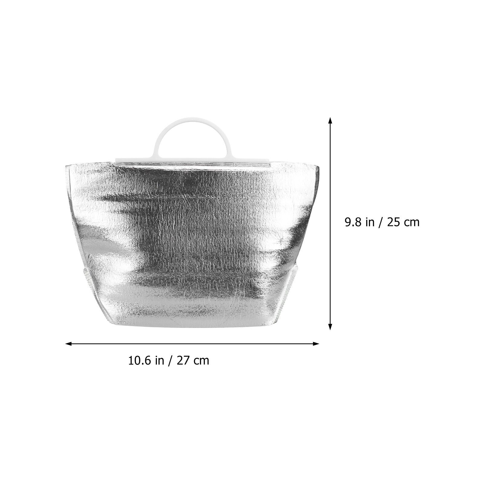 Сумка Для Хранения Продуктов С Термоизоляцией 10 Штук Серебристый 27X25X16Cm