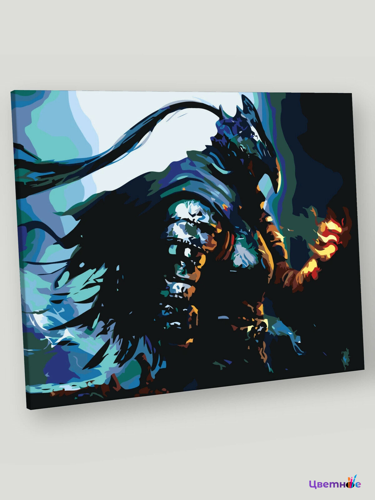Картина по номерам на холсте на подрамнике Dark Souls Дарк Соулс: Арториас 40х50