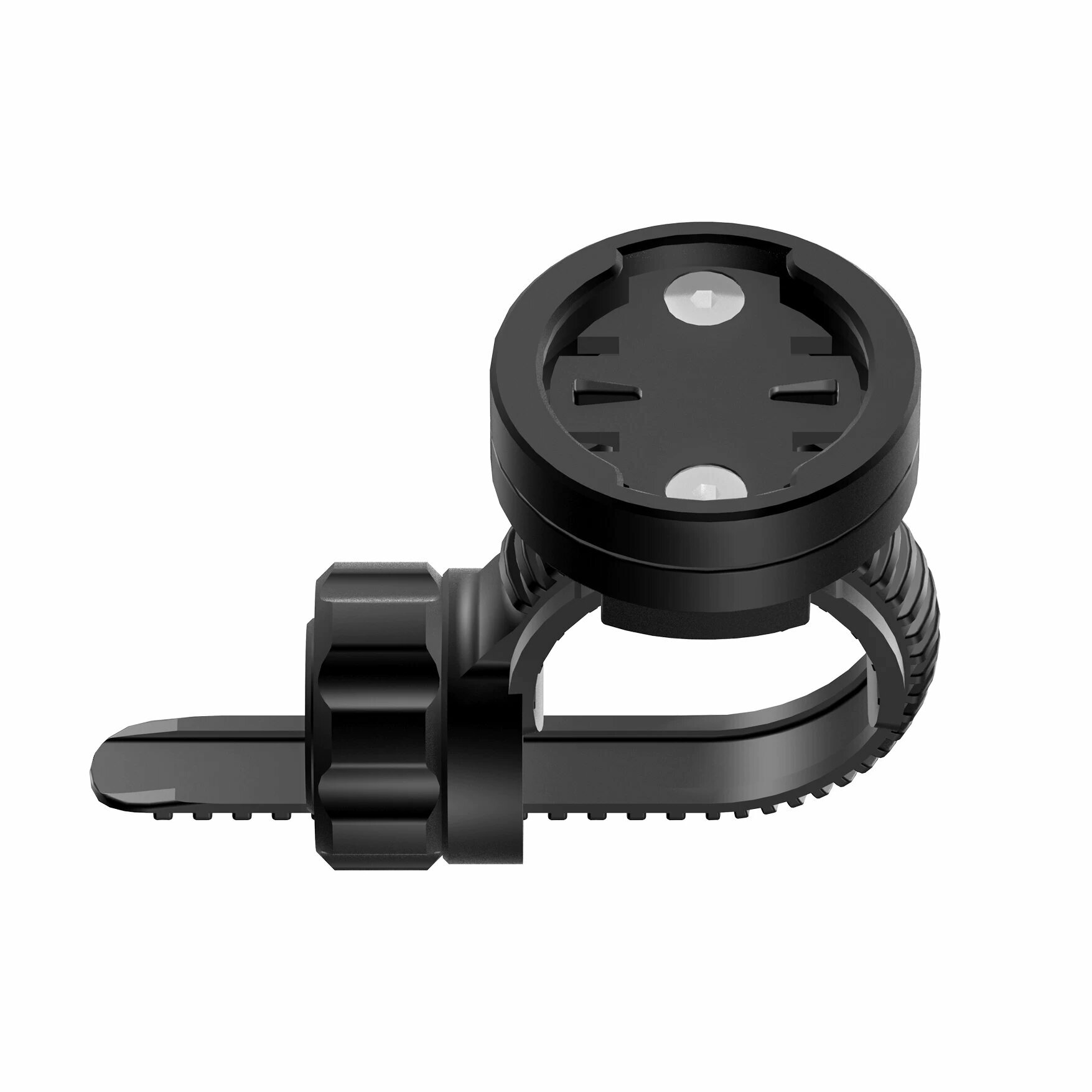 Регулируемое крепление для велосипедного компьютера Garmin (Edge, Varia, Blackbird, Racer) - Черный, надежное крепление