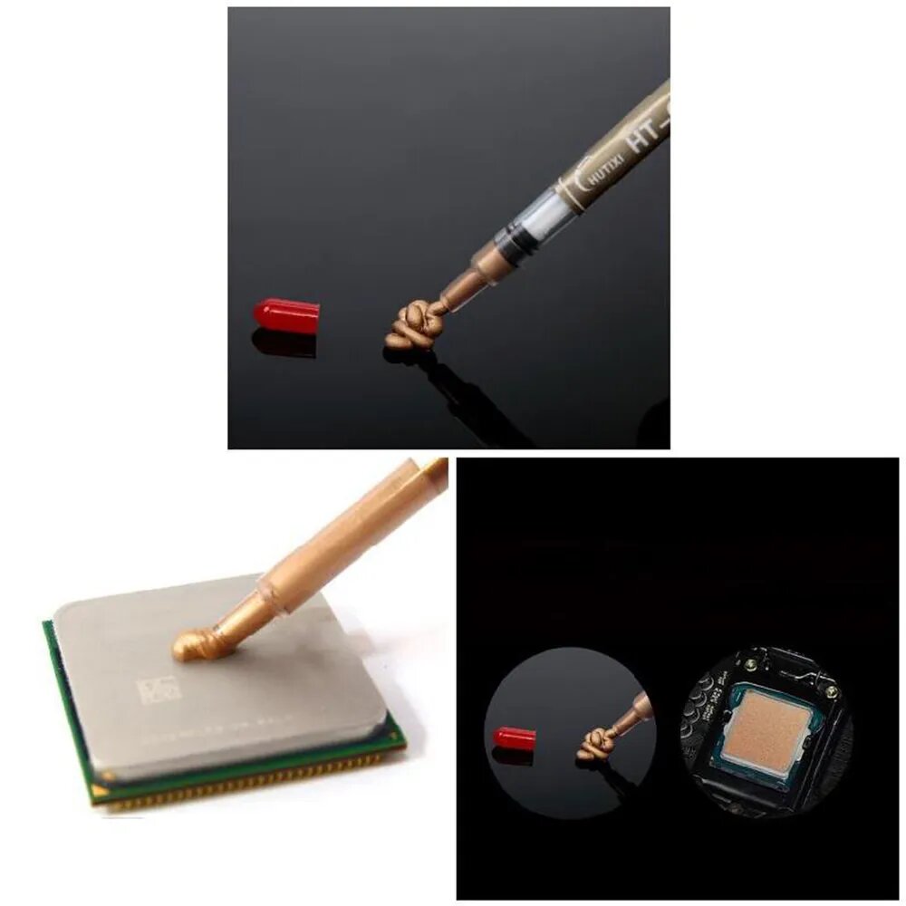 Термопаста золотая для CPU