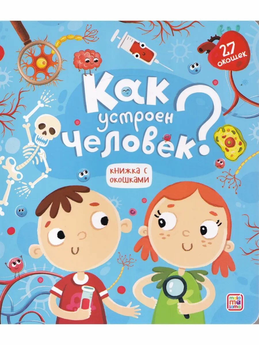 Как устроен человек? Книжка с окошками
