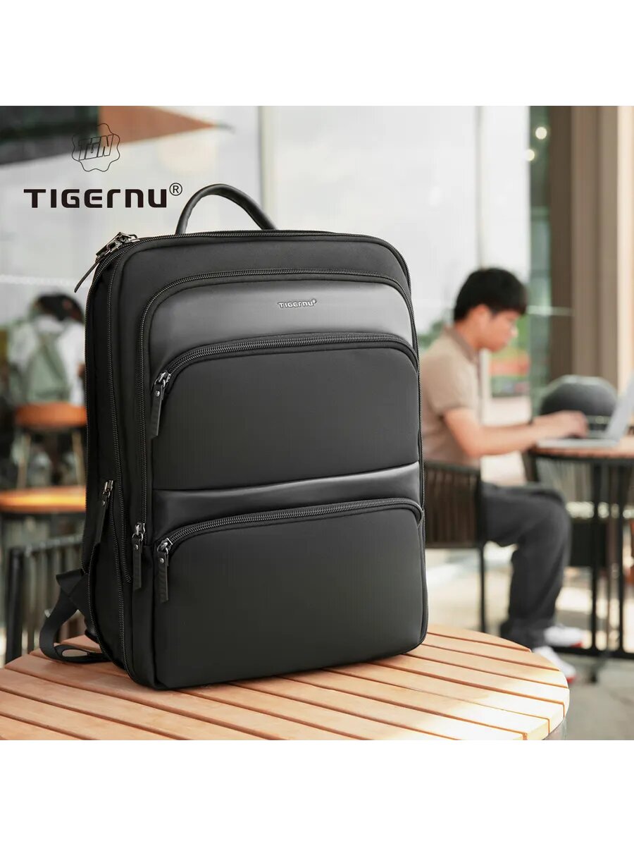 Tigernu Рюкзак Расширяемый для ноутбука 17 дюймов