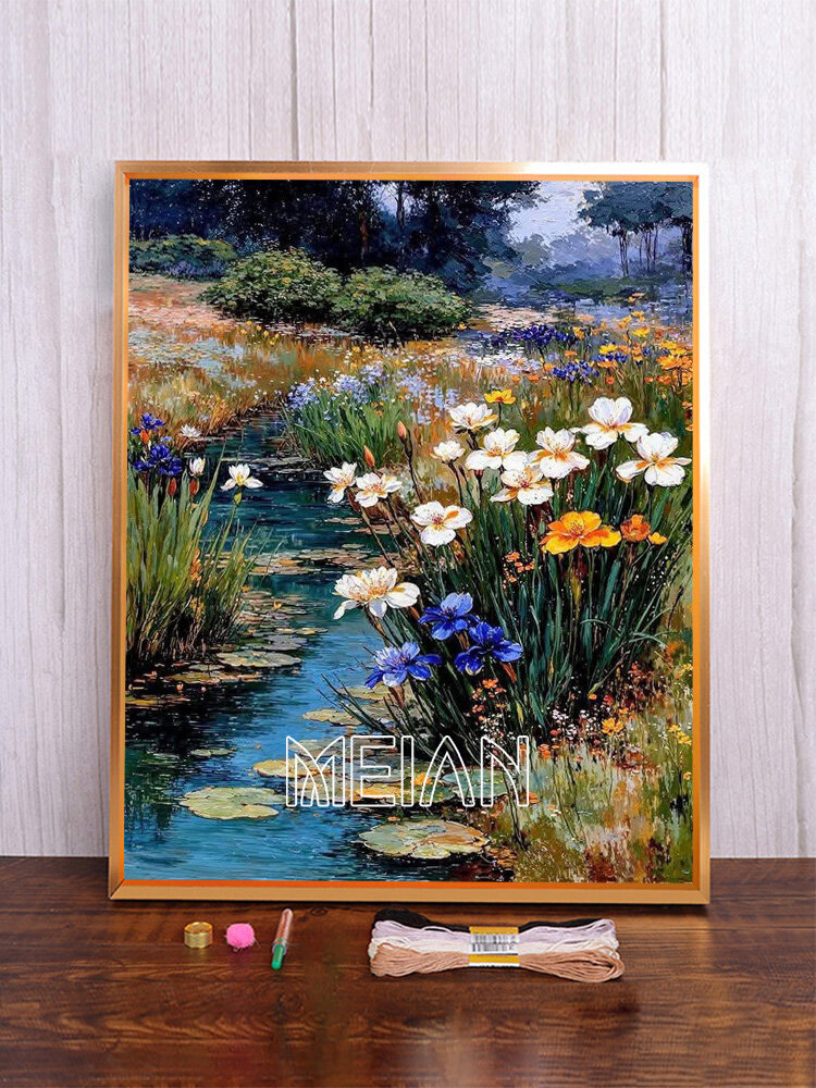 MEIAN Набор для вышивания,30x40CM,14CT,40 цветов вышивка крестом 30x40 см 40 оттенков