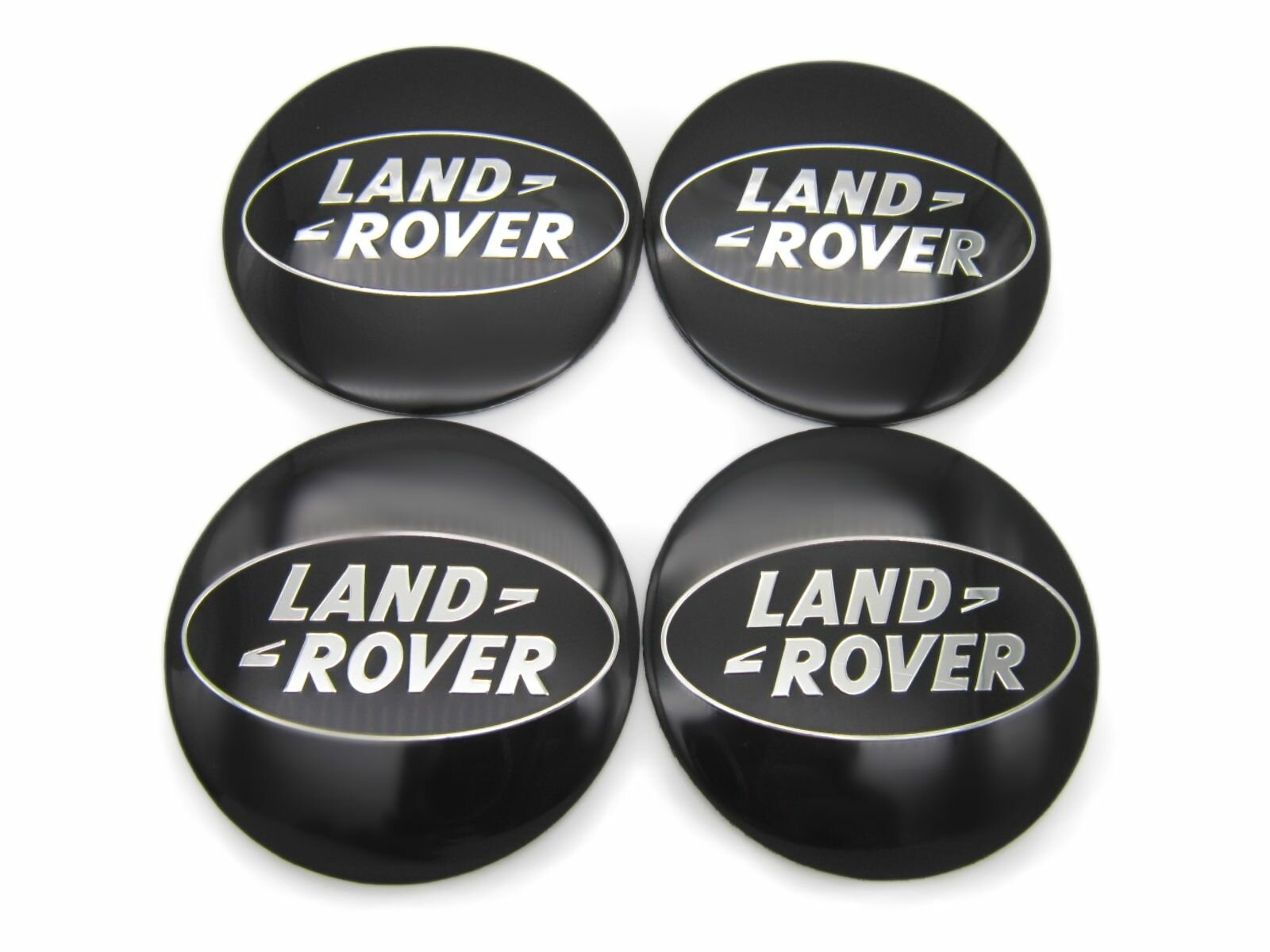 Наклейки на колесные диски Land Rover black D-65 mm