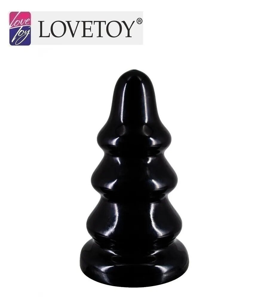 LOVETOY Анальный плаг MAGNUM 18, черный (20.5 см х 9.6 см)