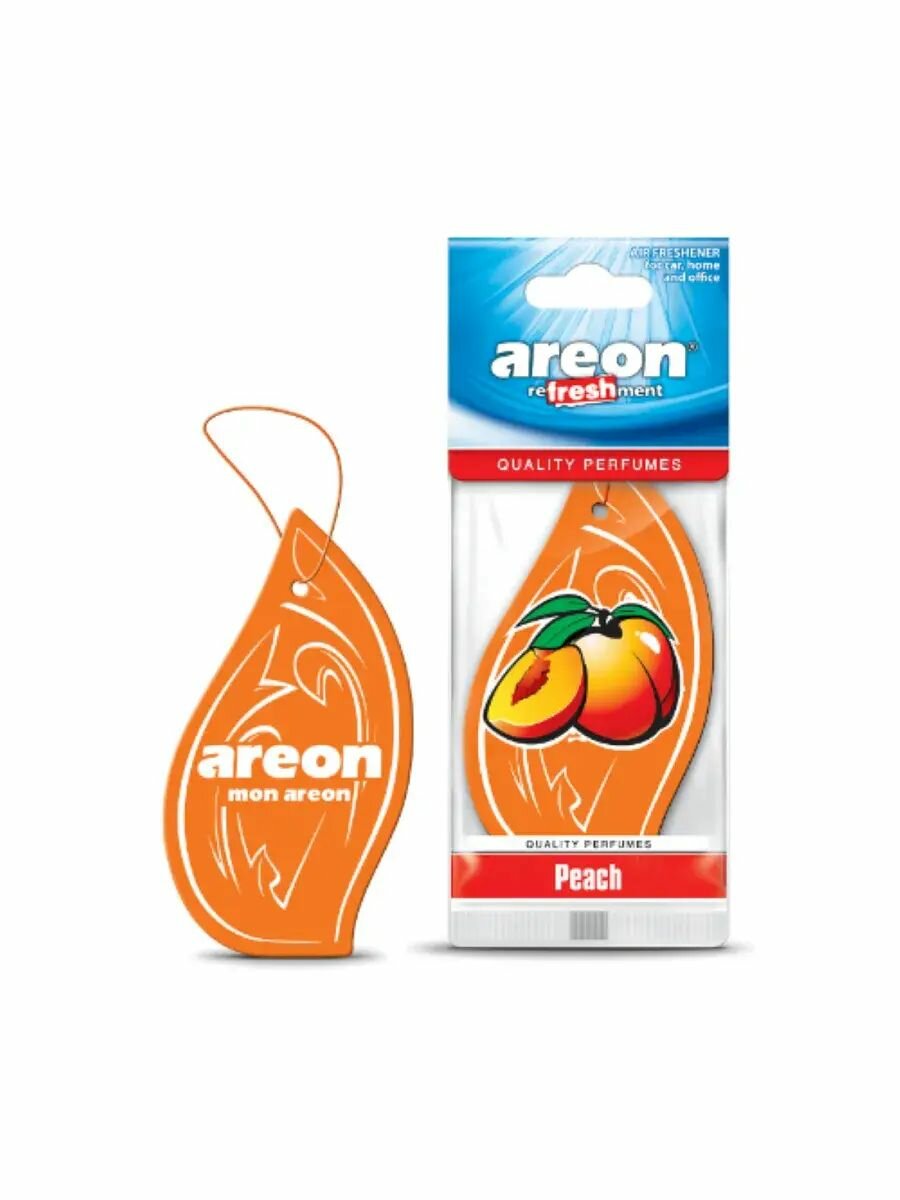 Ароматизатор для автомобиля "Areon" Peach (Персик), подвесной