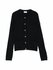 Кардиган Moncler Ribbed-knit button-up cardigan, размер 44, Синий принт