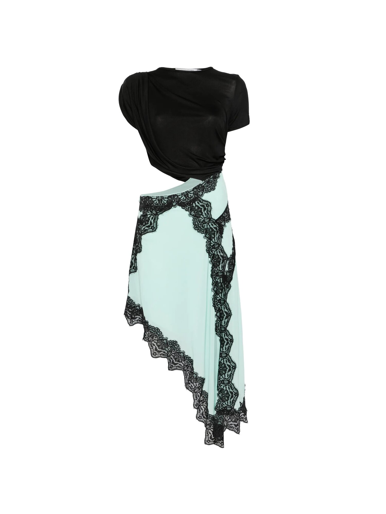 Платье Verve lace-trim asymmetric dress