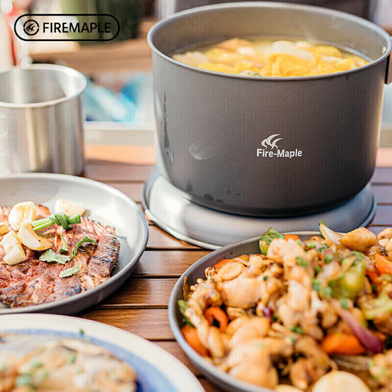 FIRE-MAPLE Banquet 4 Газовая портативная кухонная посуда для пикника и заваривания чая Цвет：Специальная версия