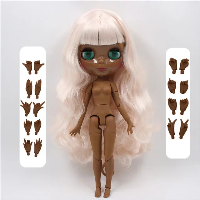 Кукла Blyth 30 см, коричневый, super black skin