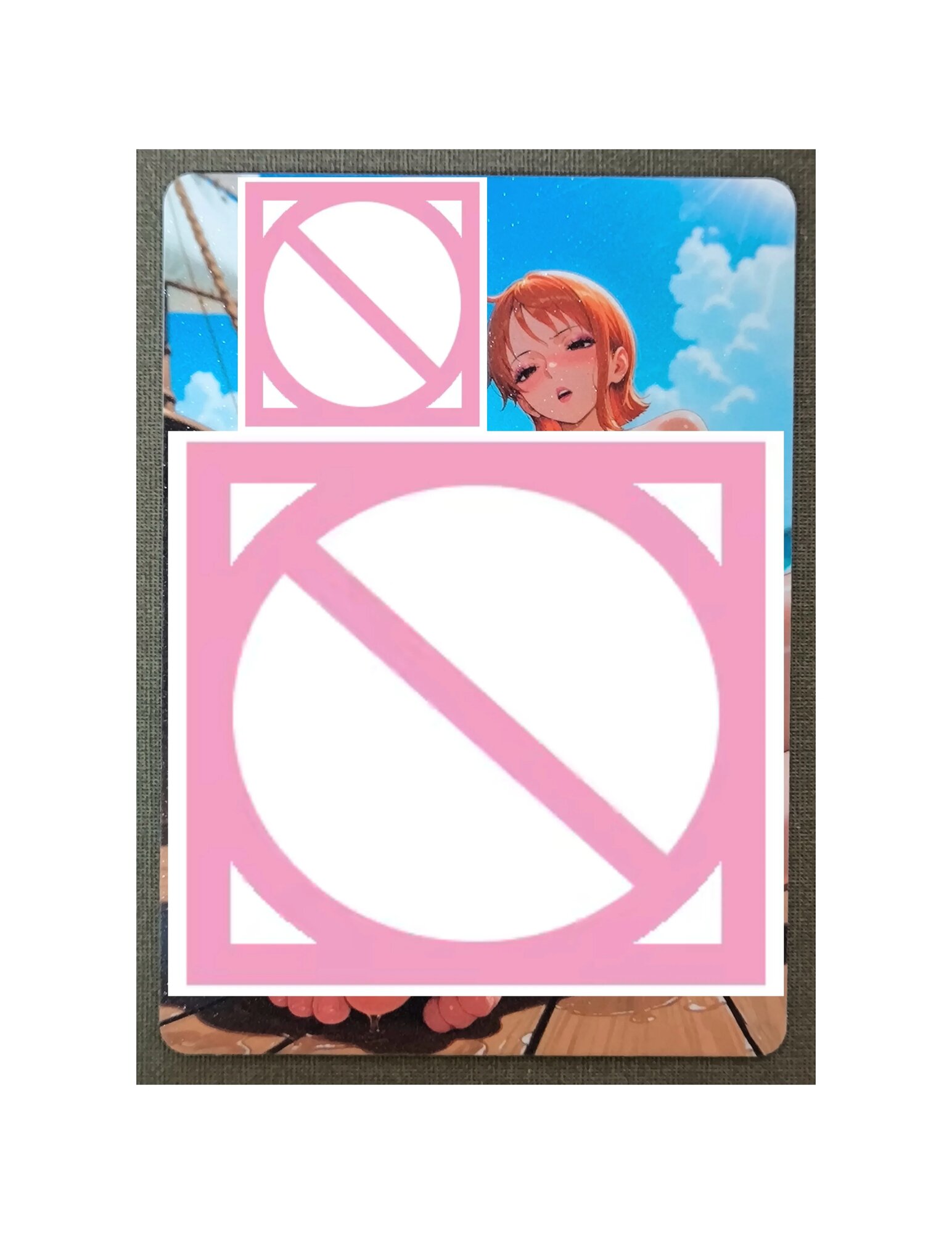 Коллекционная карта One Piece Nami, Розовый, 1PCS