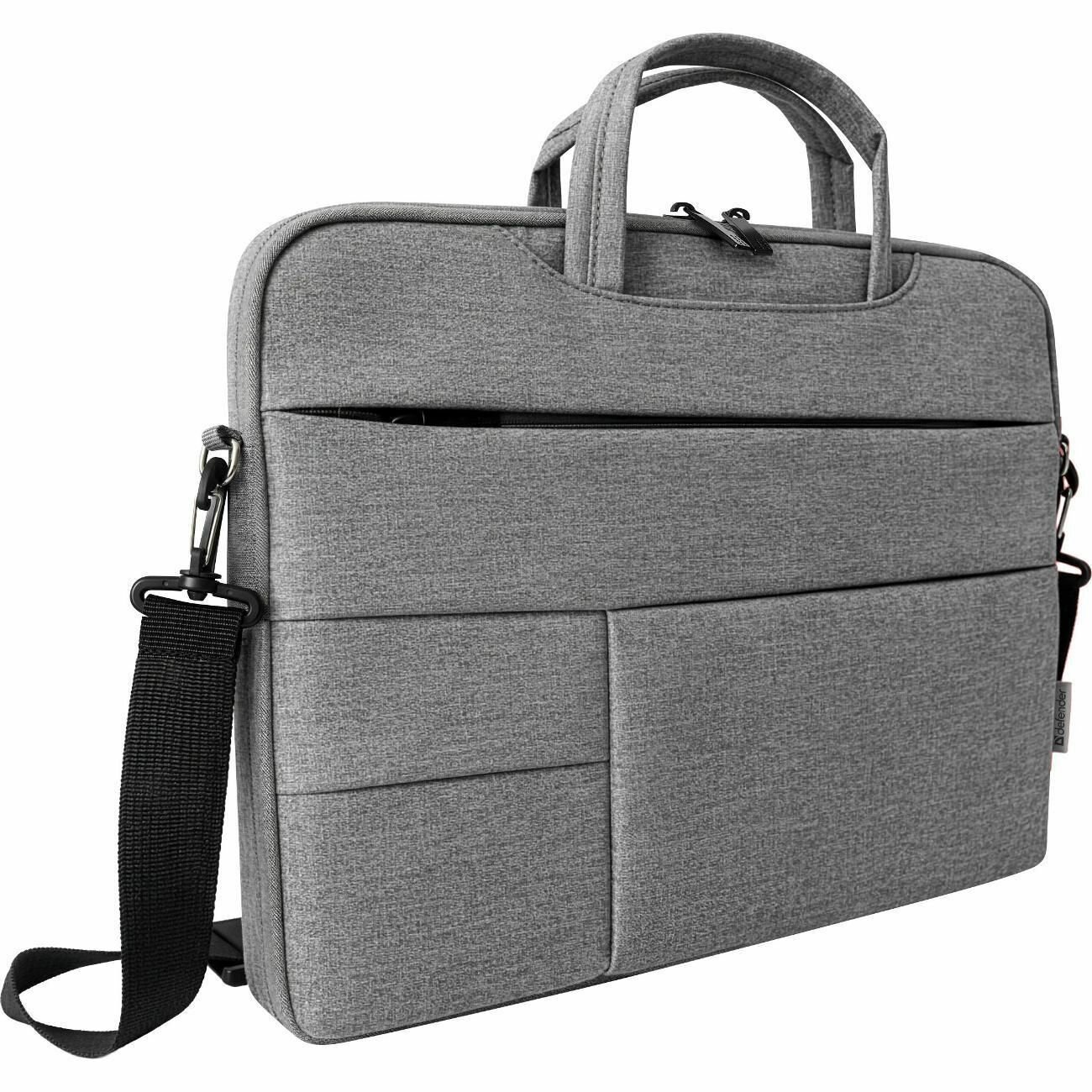 Кейс для ноутбука Defender Miltres 15.6" серый, карман