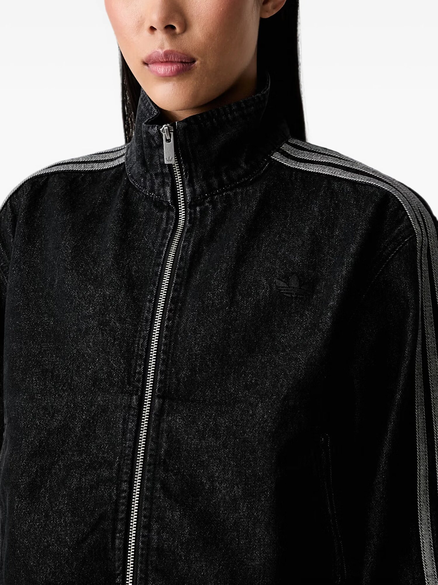 Куртка adidas Side-stripe denim jacket, размер 12 UK — фото 1