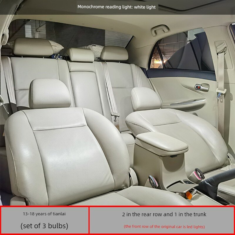 Nissan Teana 2013-2018 Внутренняя лампа для чтения с 3 светодиодными лампочками, цвет: чистый белый