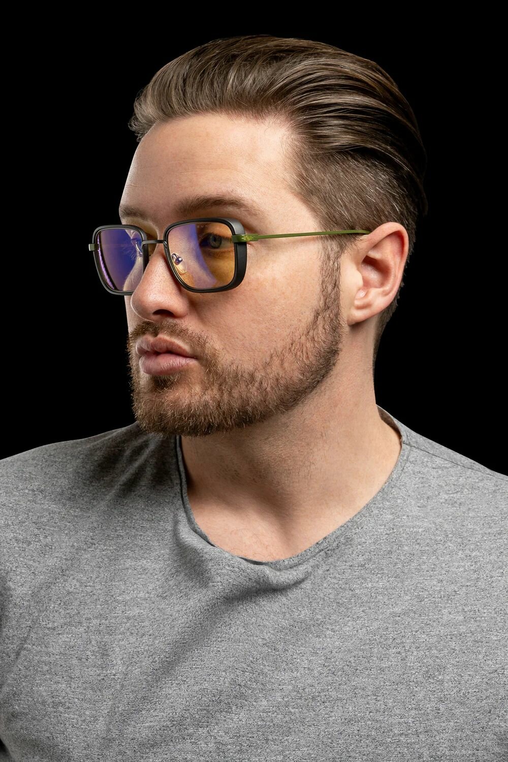 Очки для компьютера GUNNAR FALLOUT VAULT 33, Clear, GUNMETAL-OLIVE (FAL-05509)