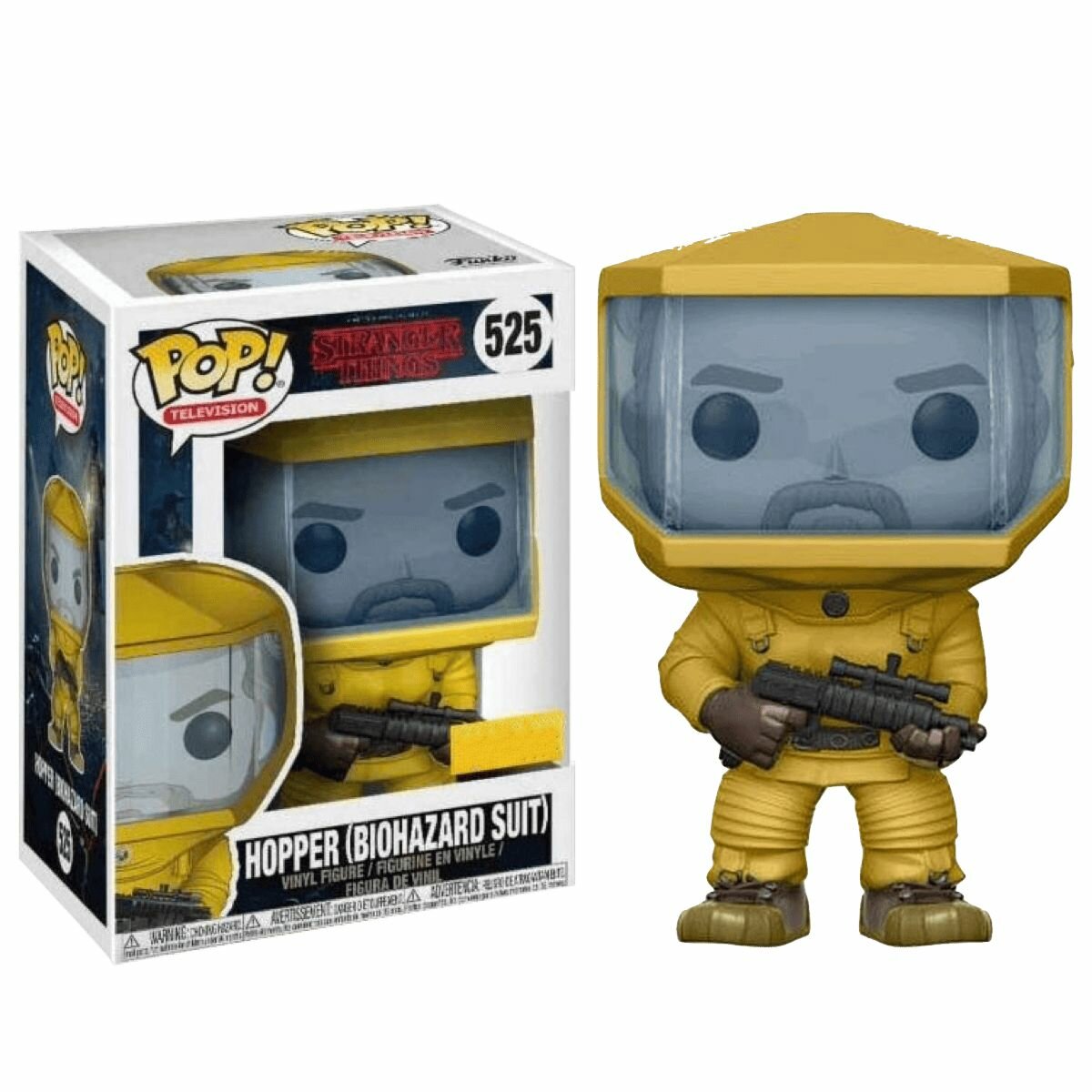 Фигурка Funko Pop Фанко поп Джим Хоппер в Костюме Hopper in Biohazard из сериала Очень странные дела Нетфликс 525