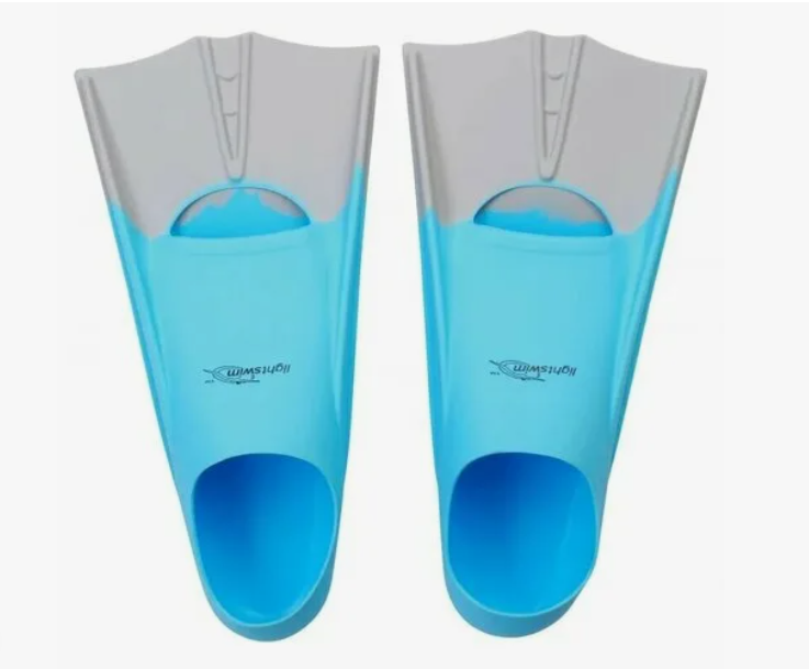 Ласты для плавания тренировочные LSF11, AQUA/GREY, 36-38