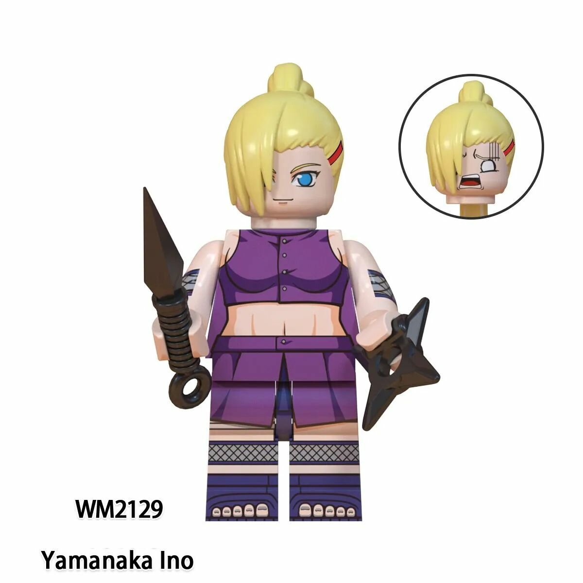Фигурка конструктор Ино Яманака / Наруто Naruto / Аниме наруто (14+)