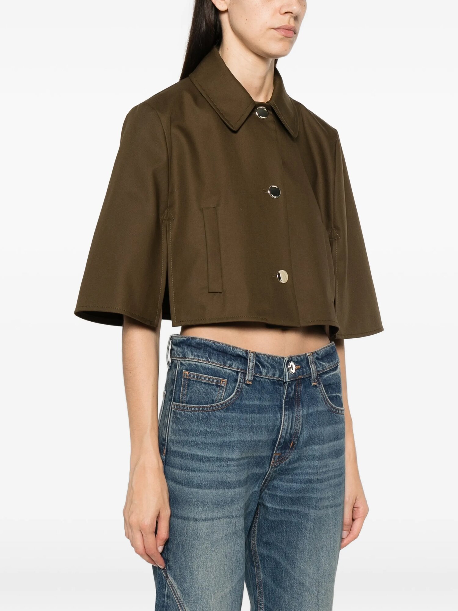 Накидка Max Mara Padre cropped cape, размер 42 — фото 1
