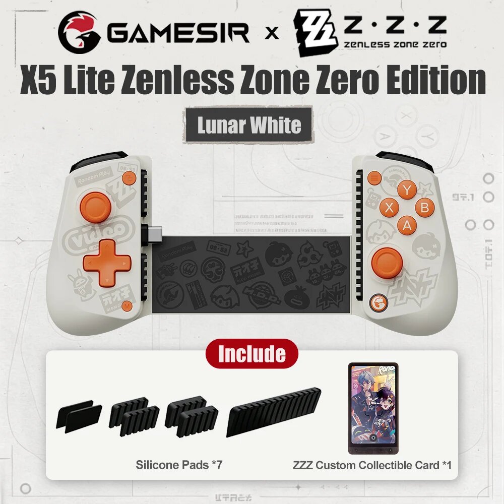 GameSir X5 Lite Zenless Zone Zero Edition геймпад для iPhone ZZZ Lunar White