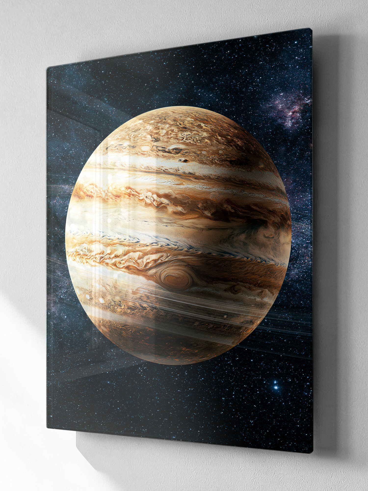 Картина Postermarket "Планета Юпитер" на стекле, цифровая печать, 40x50 см