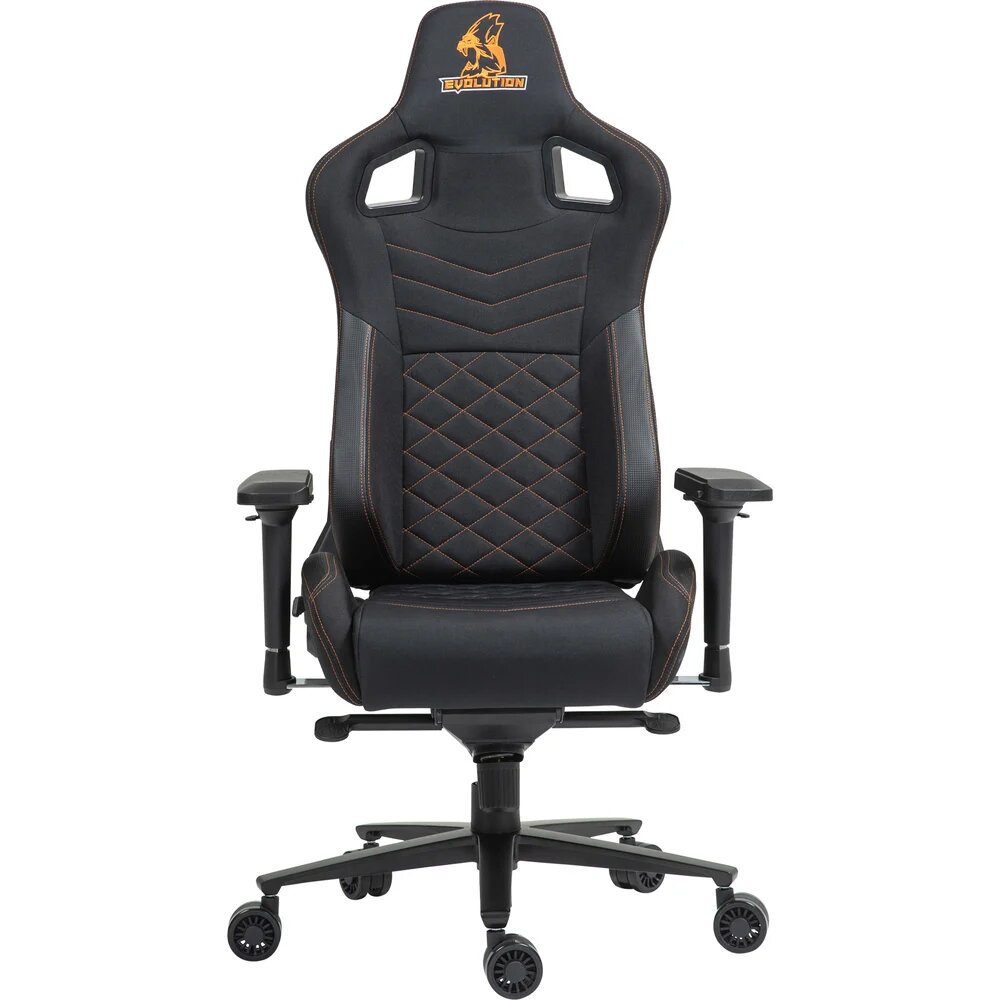 Кресло геймерcкое EVOLUTION CONQUEROR FABRIC Black — фото 1