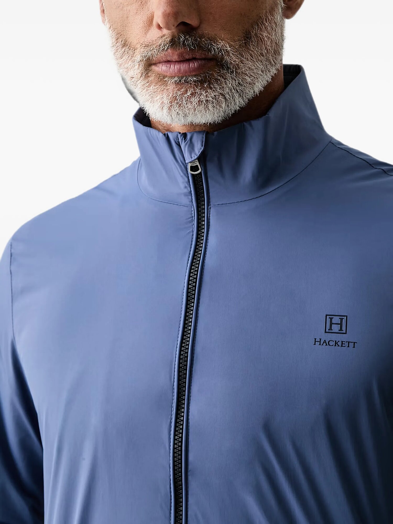 Куртка HACKETT London Logo-detail zip-fastening jacket, размер 48 — фото 1