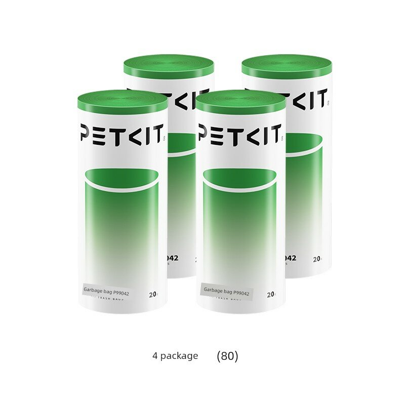 Сумки для уборки кошачьего лотка Petkit Max Series 4 рулона - Совместимость с лотком Max, эффективная уборка отходов